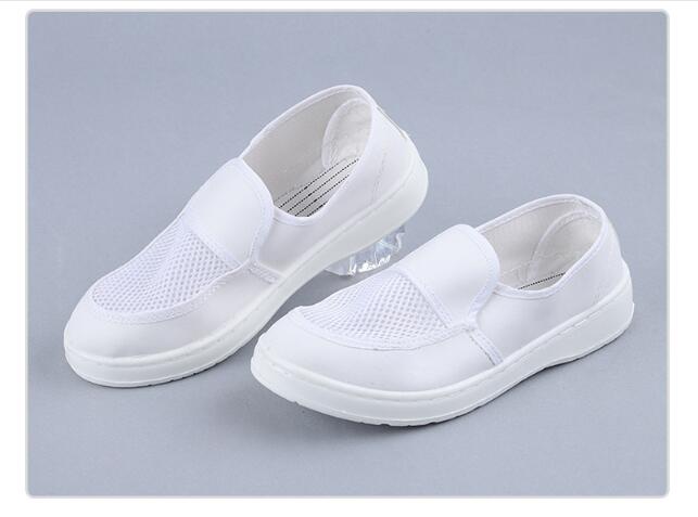 35-46 ukuran SPU PVC Cleanroom Sepatu Anti Statis Untuk Manufaktur Makanan