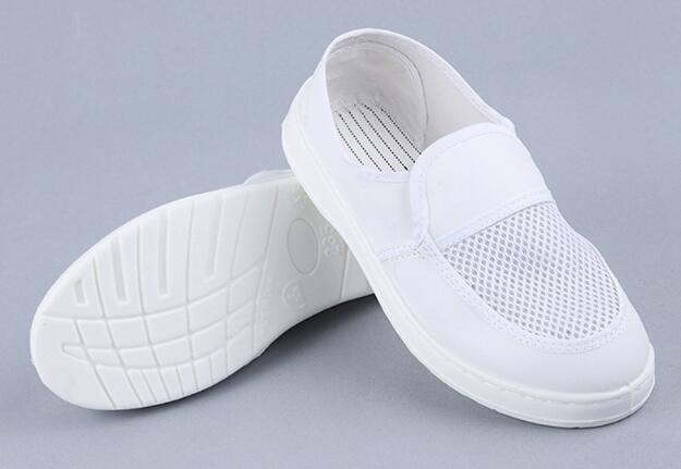 35-46 ukuran SPU PVC Cleanroom Sepatu Anti Statis Untuk Manufaktur Makanan